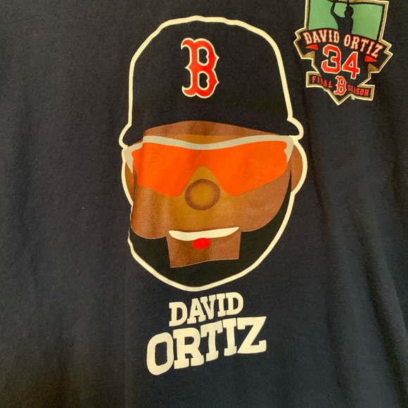 Majestic | Shirts | David Ortiz Big Papi Hall Of Fame 222 Final Season ...